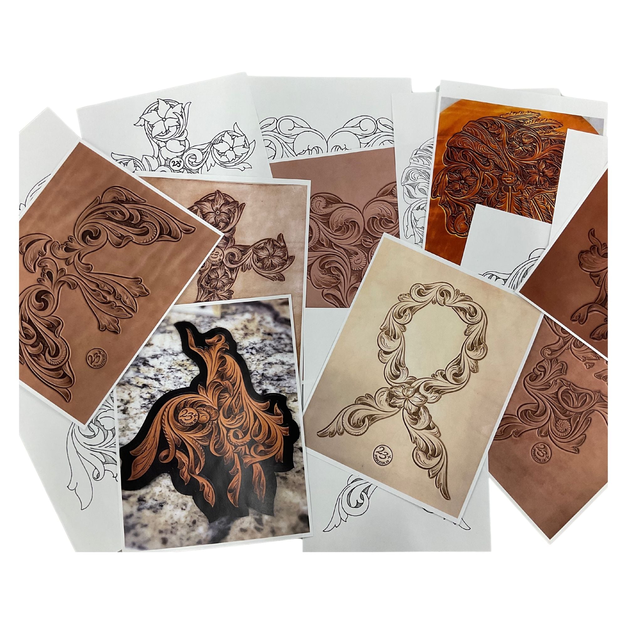 23 Plus Leather Tooling Patterns and Custom Belts