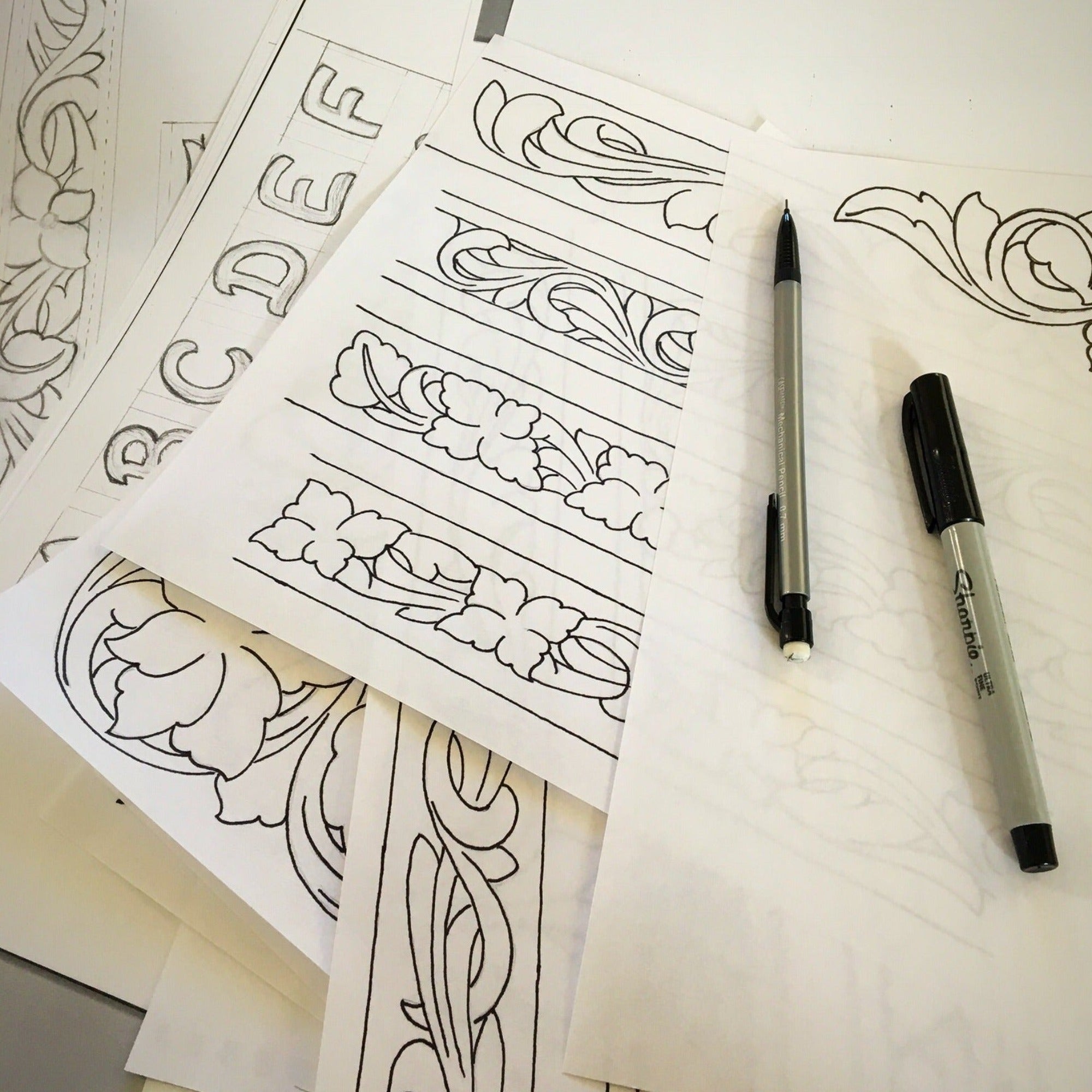 (Digital) Leather Tooling Pattern Book Vol 1 – 23 Plus